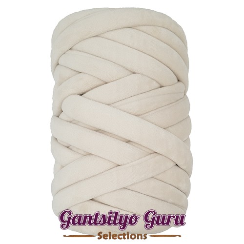 Velvet Jumbo Tube Beige